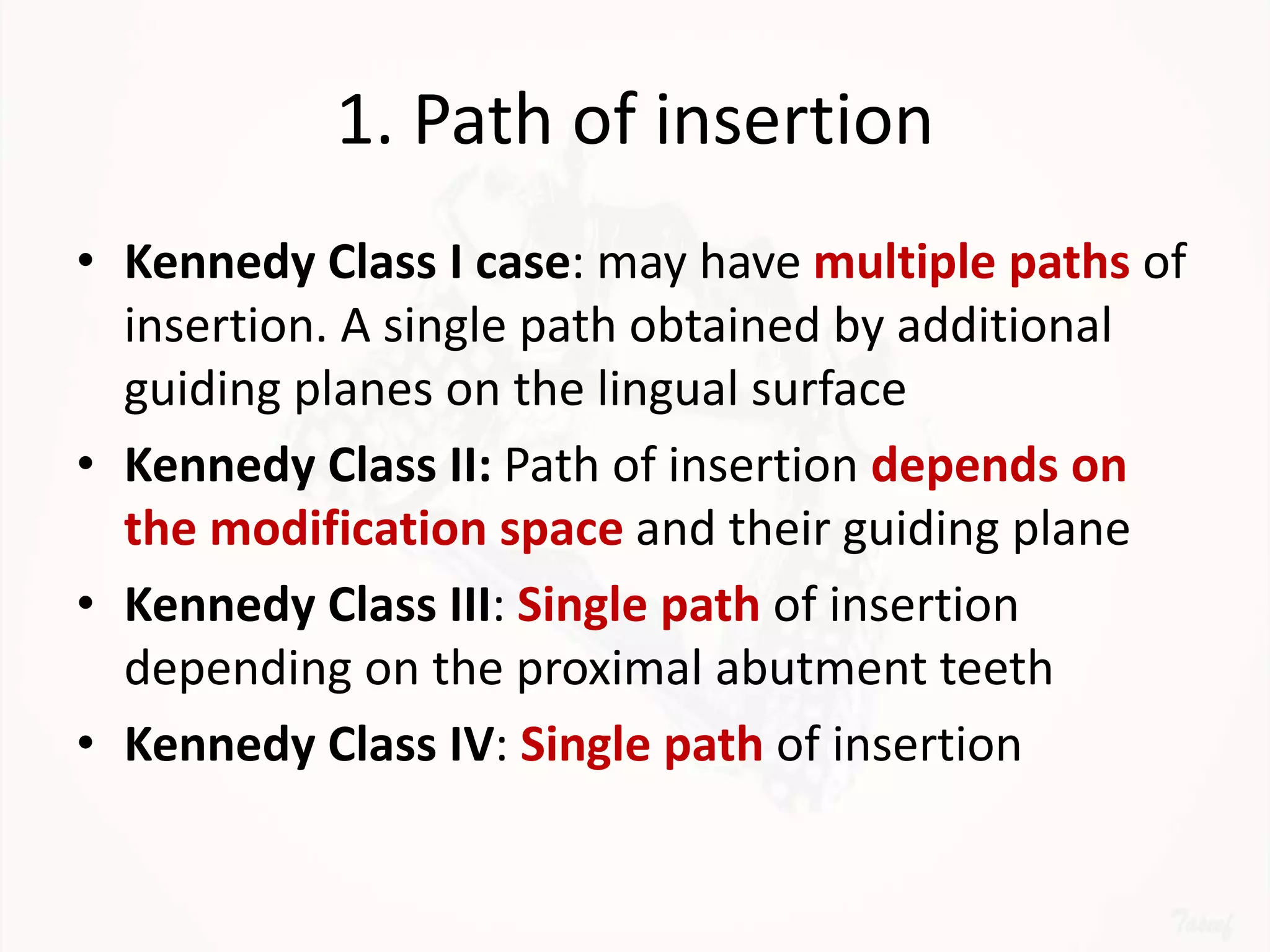 Designing a Removable Partial Denture (Kennedy's Classification) | PPTX