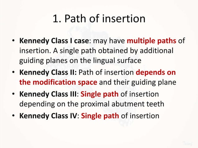 Designing a Removable Partial Denture (Kennedy's Classification) | PPTX