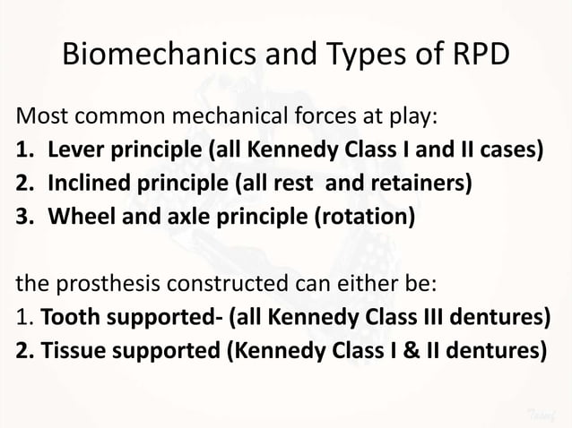 Designing a Removable Partial Denture (Kennedy's Classification) | PPTX