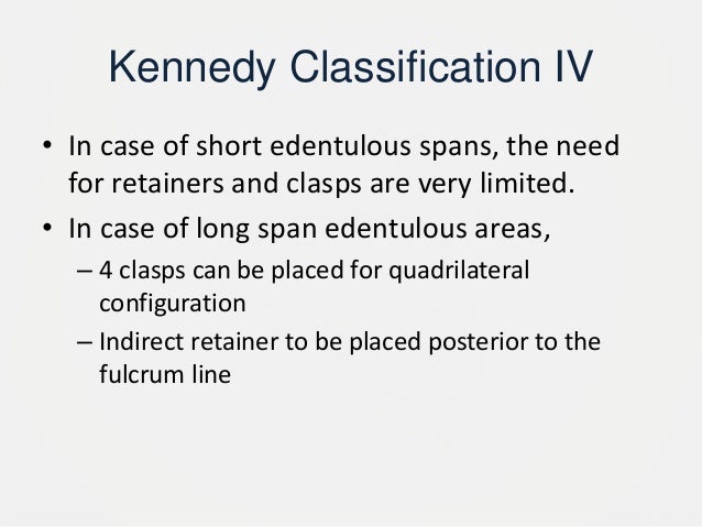 Designing a Removable Partial Denture (Kennedy's Classification)