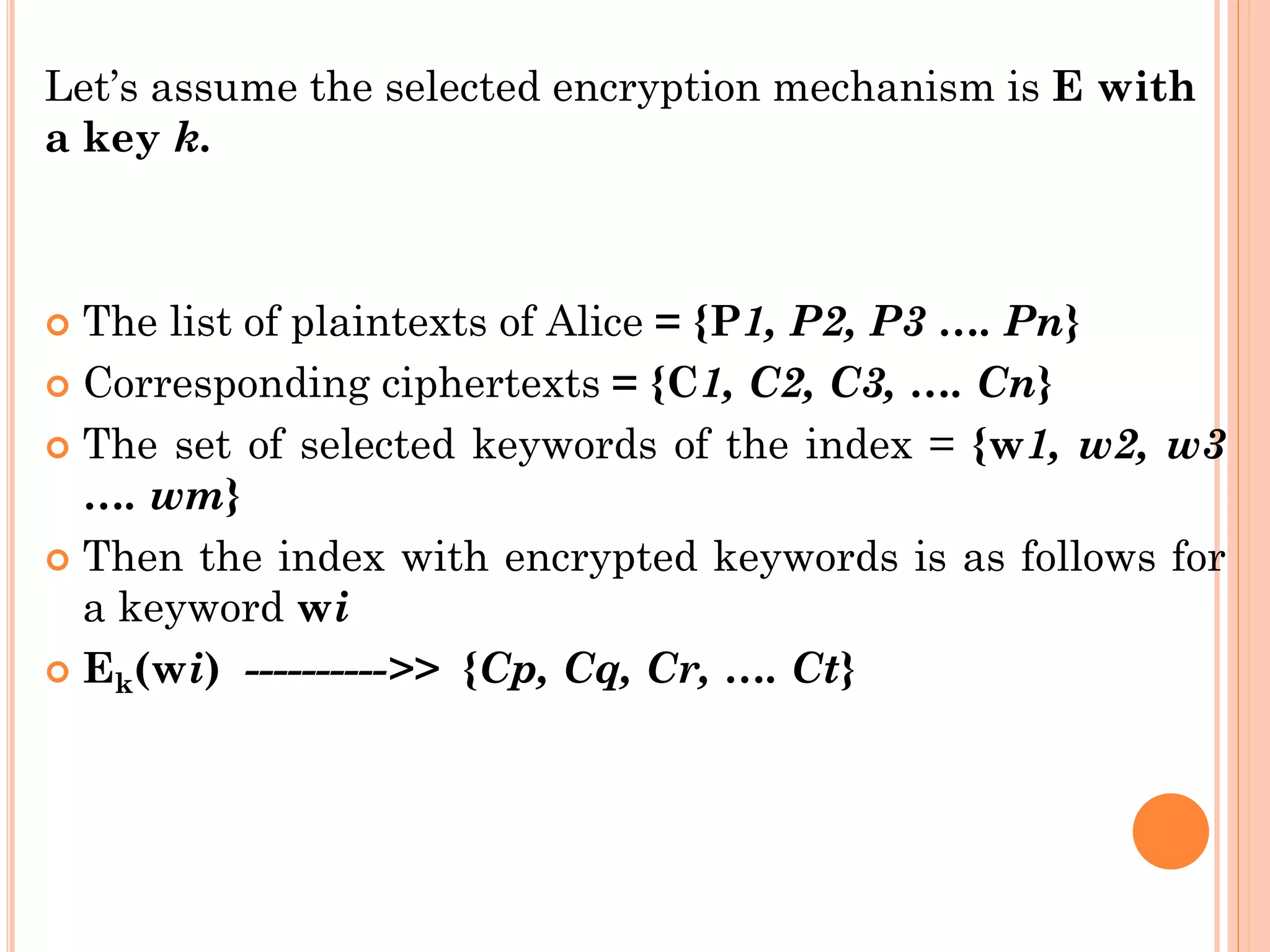 A Searchable Symmetric Key Cipher System | PDF