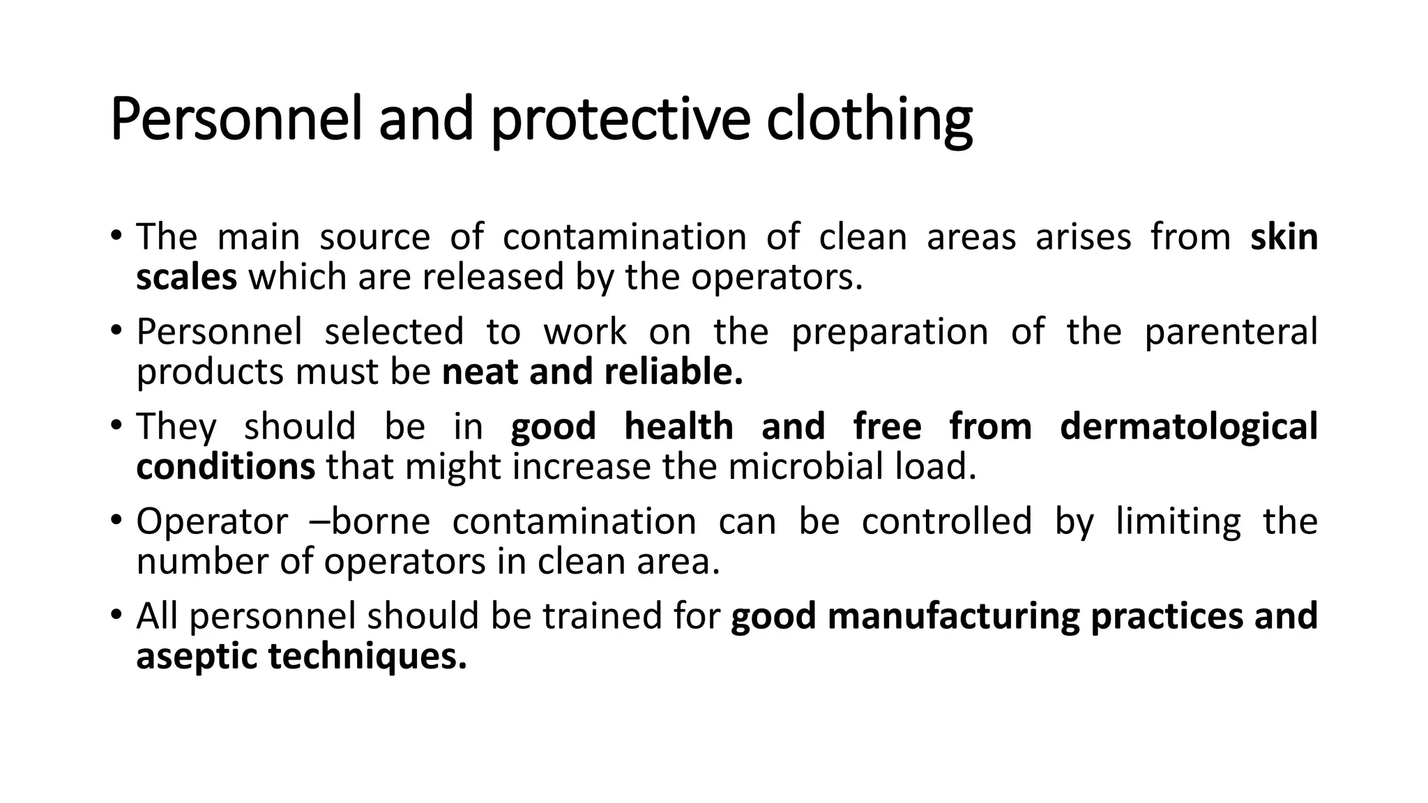Design of aseptic area | PPTX