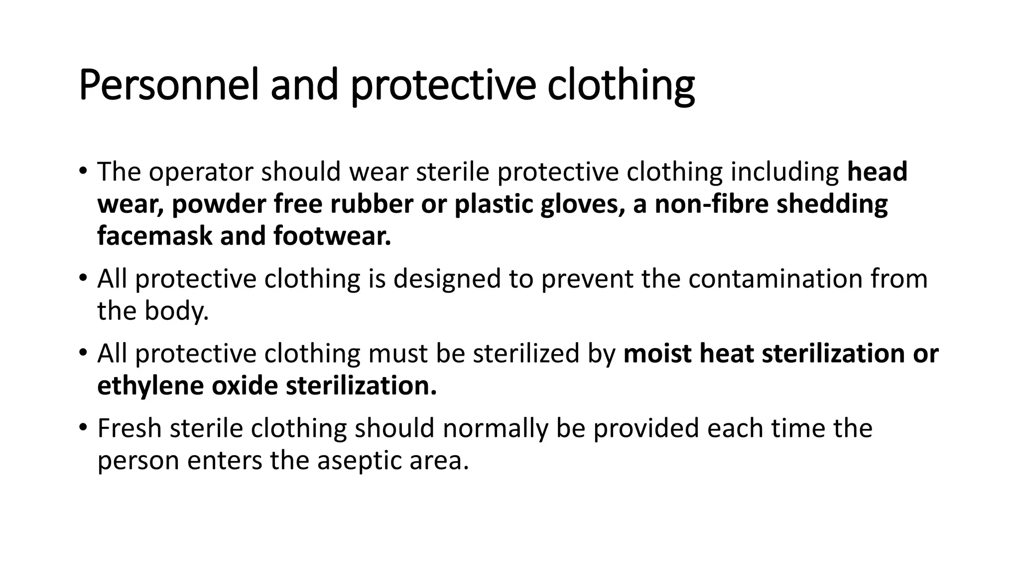 Design of aseptic area | PPTX