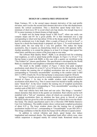 Design of a shock free speed control hump | PDF | Performance Cars ...