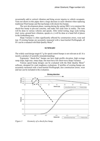 Design of a shock free speed control hump | PDF | Performance Cars ...