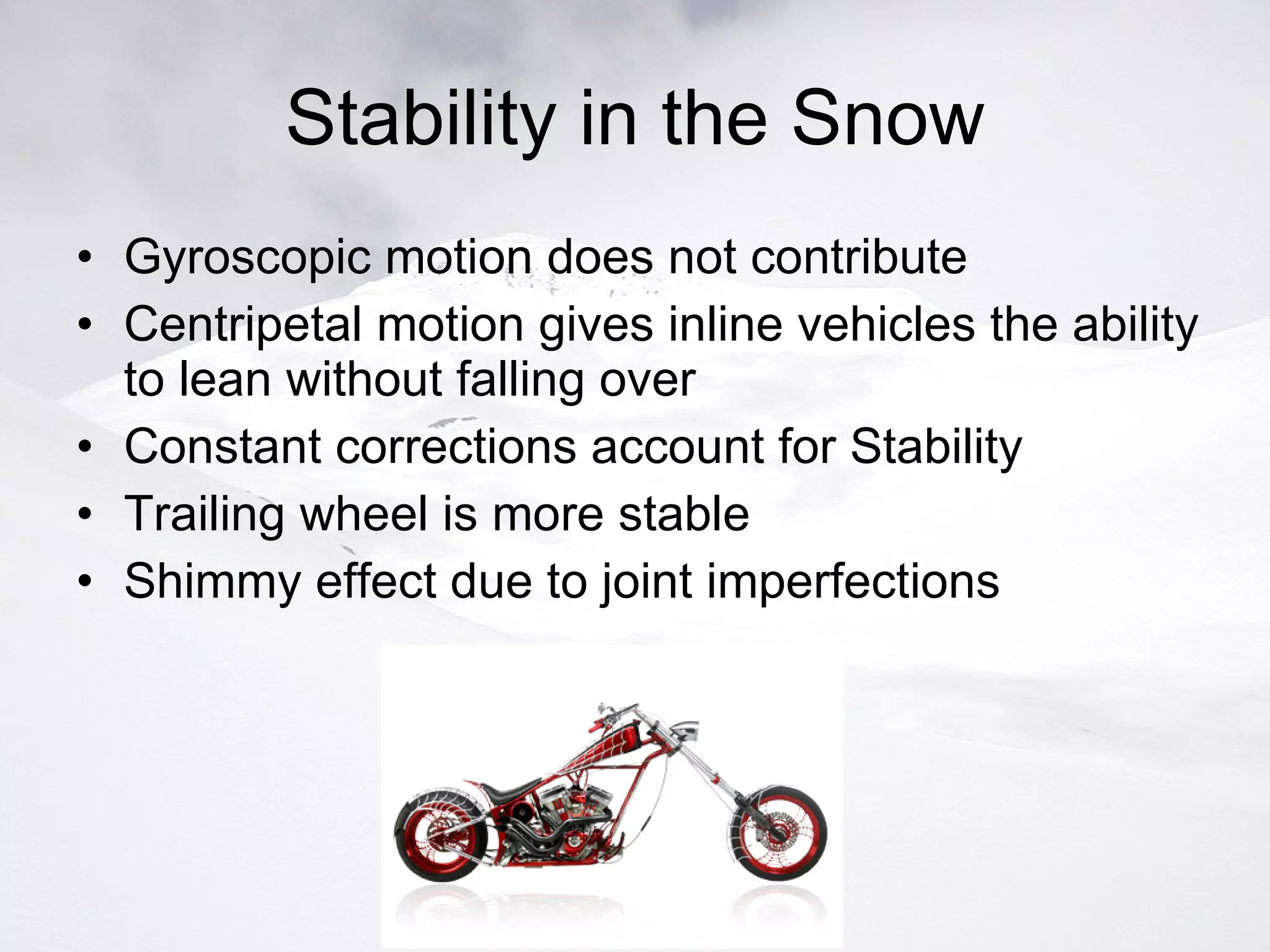 Design of a snowbike | PPT