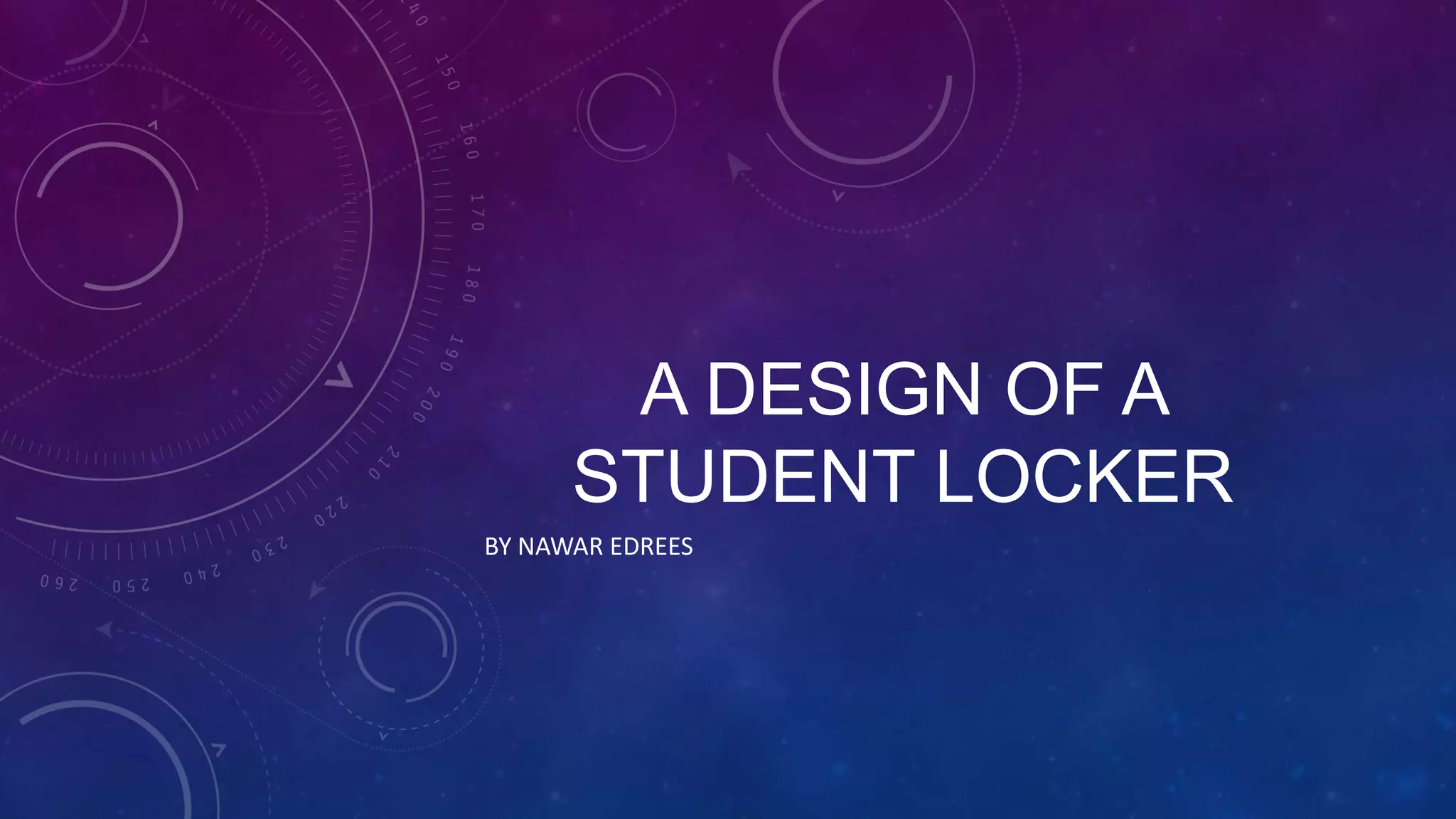 Design of a student locker | PPT