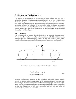 Design of a suspension for a formula student race car | PDF