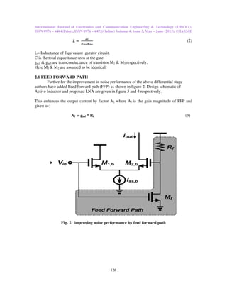 Design of a uhf band lna using active inductor with ffp noise cancelling | PDF