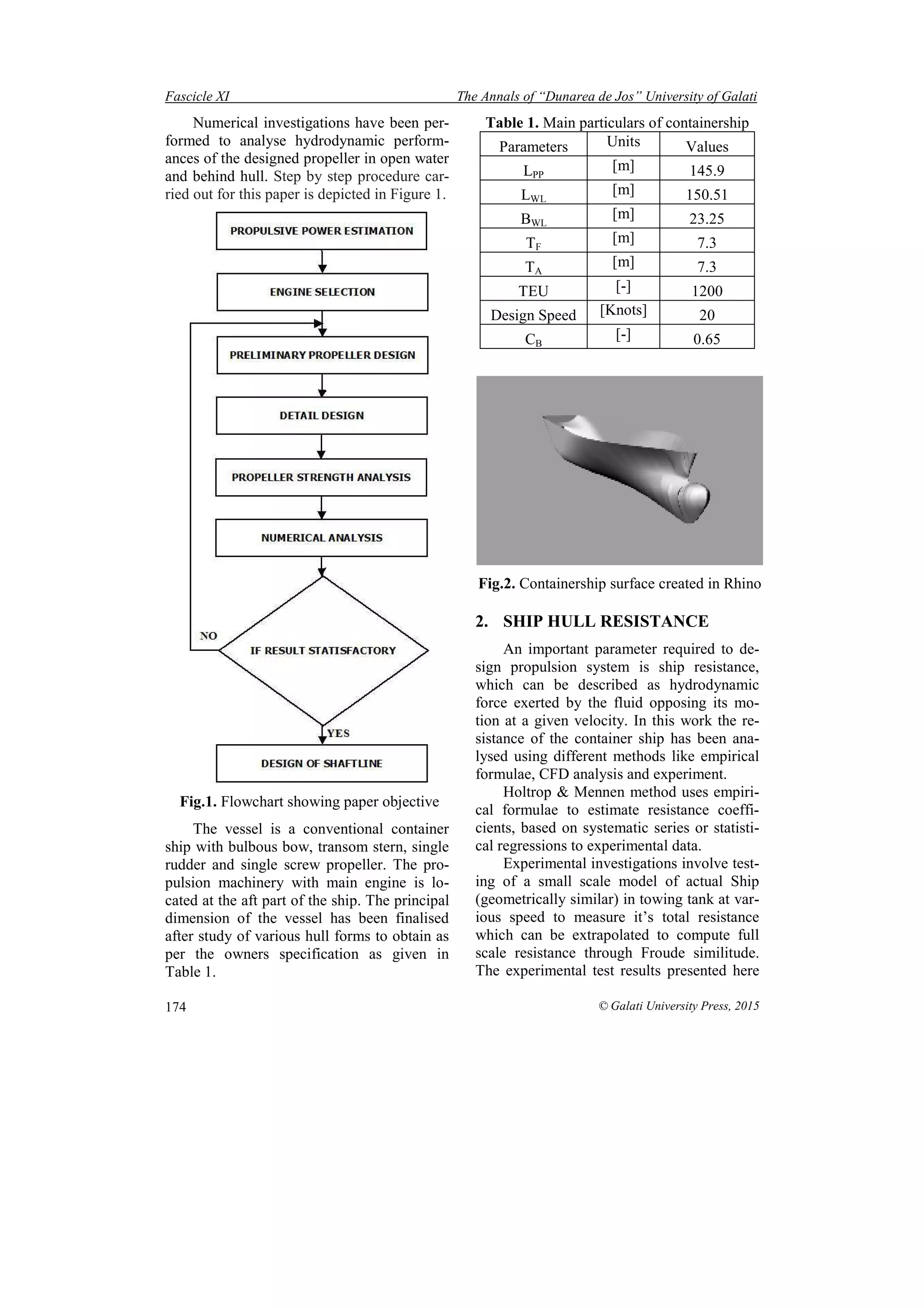 Design of a wake adapted propeller for a containership | PDF