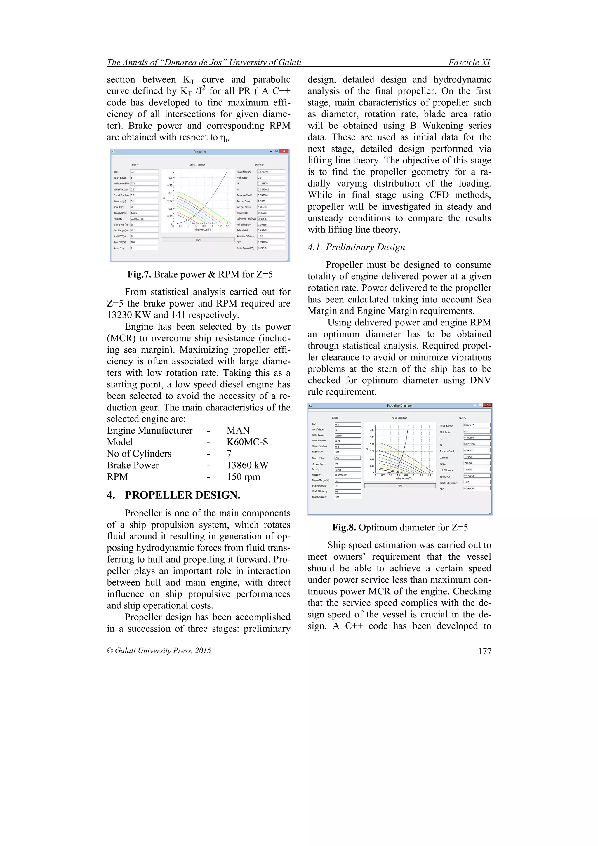 Design of a wake adapted propeller for a containership | PDF