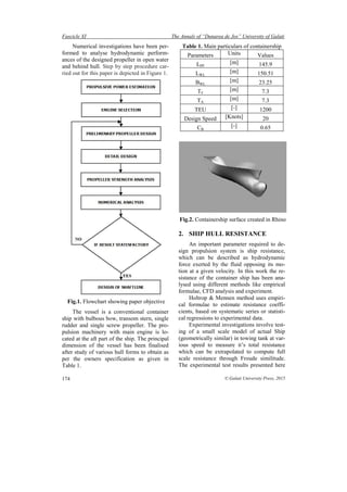 Design of a wake adapted propeller for a containership | PDF
