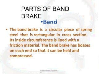 Design of Band Brake | PPTX
