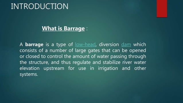 Design of barrages | PPTX | Canoeing and Kayaking | Extreme Sports