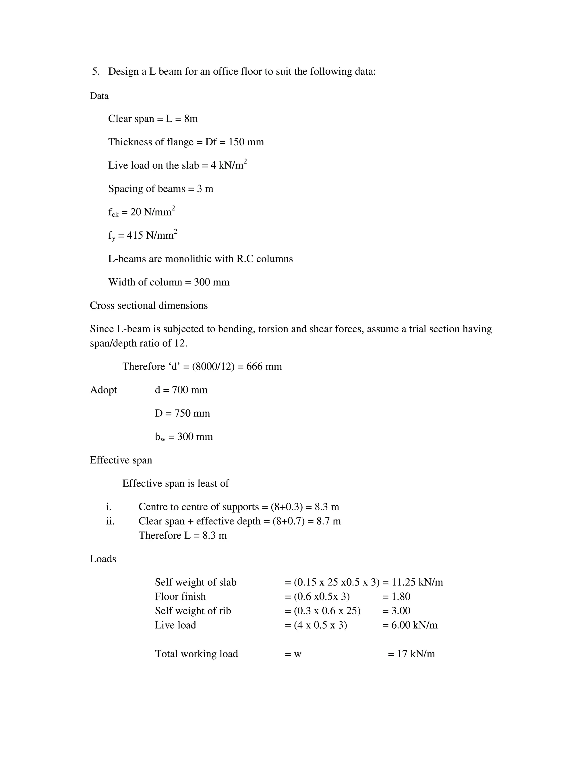 Design of beam | PDF