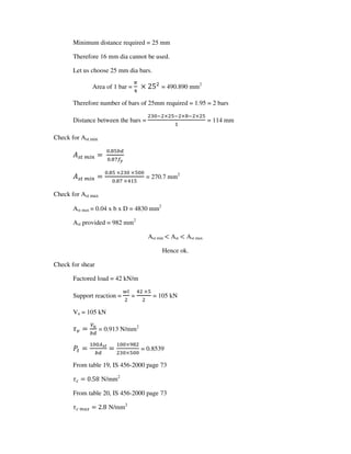 Design of beam | PDF