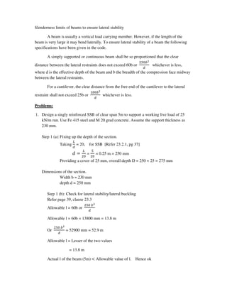 Design of beam | PDF