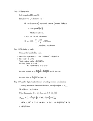 Design of beam | PDF