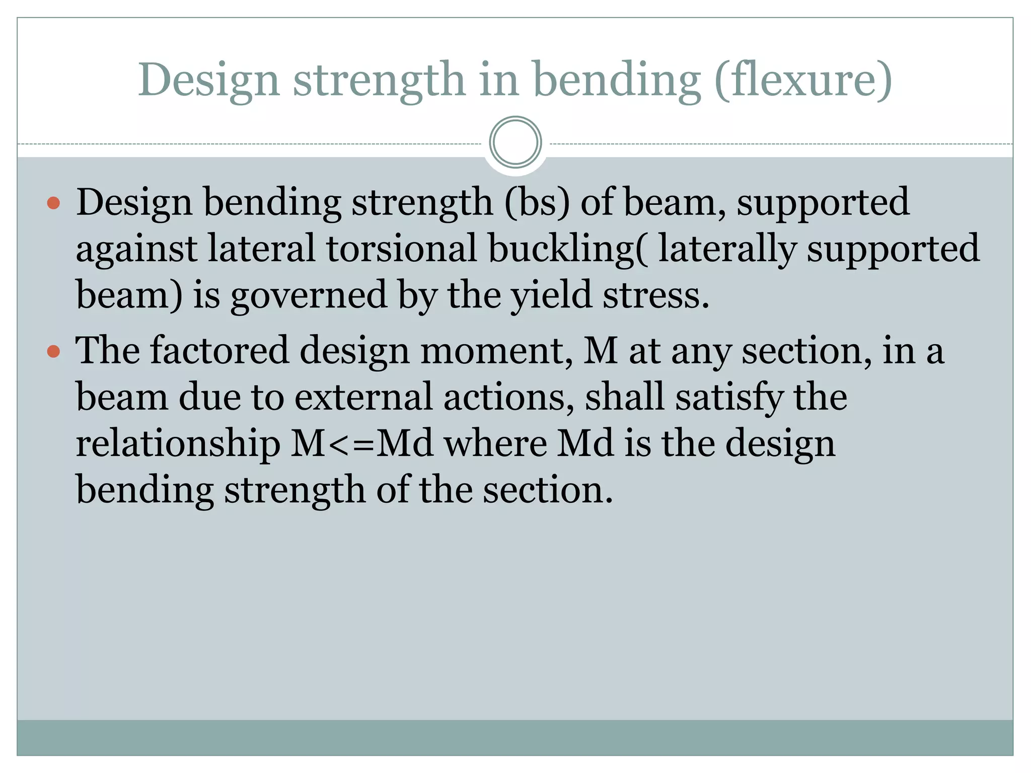 Design of beams | PPTX