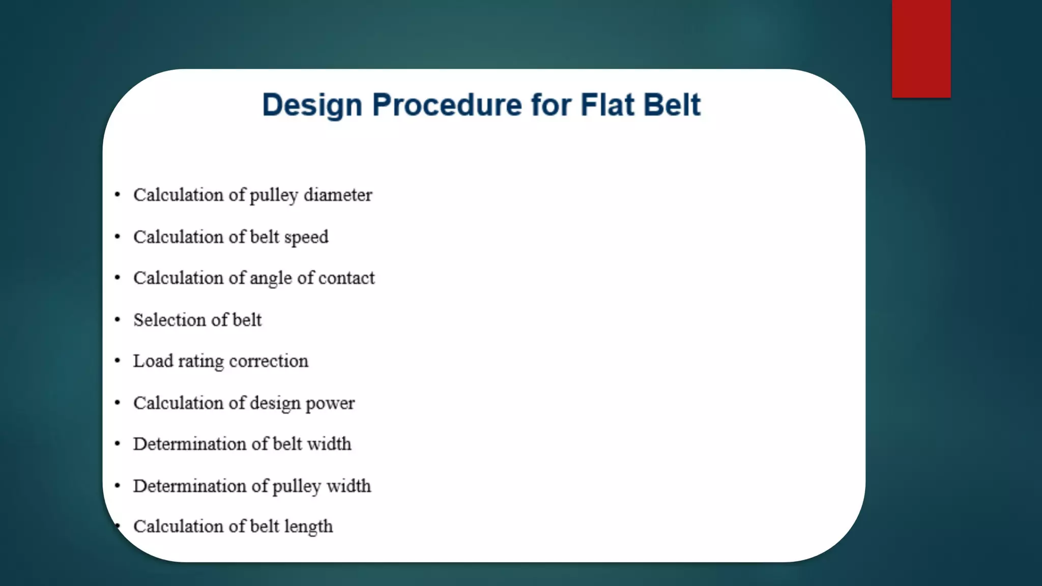 Design of belt drives | PDF