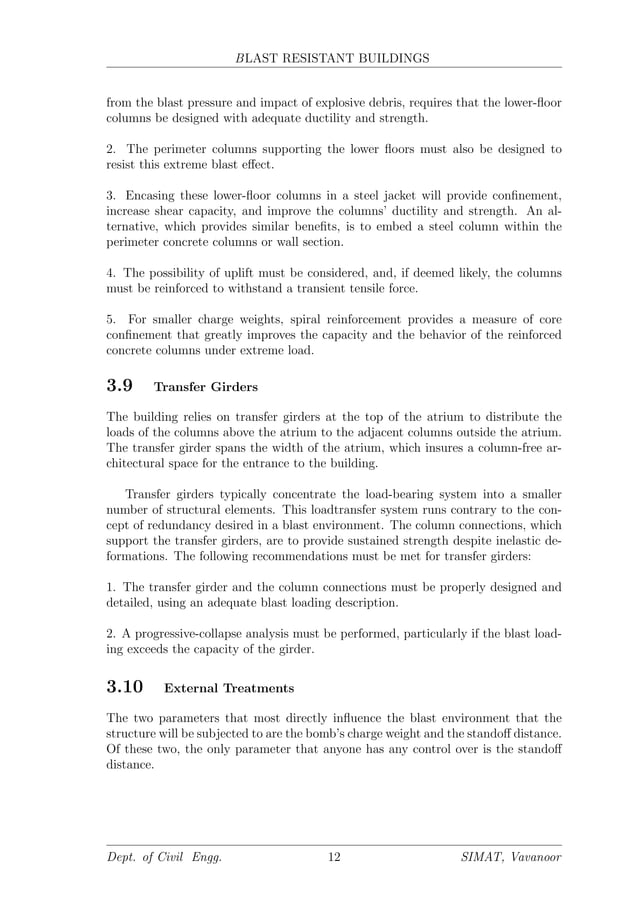 Architectural And Structural Design Of Blast Resistant Buildings | PDF
