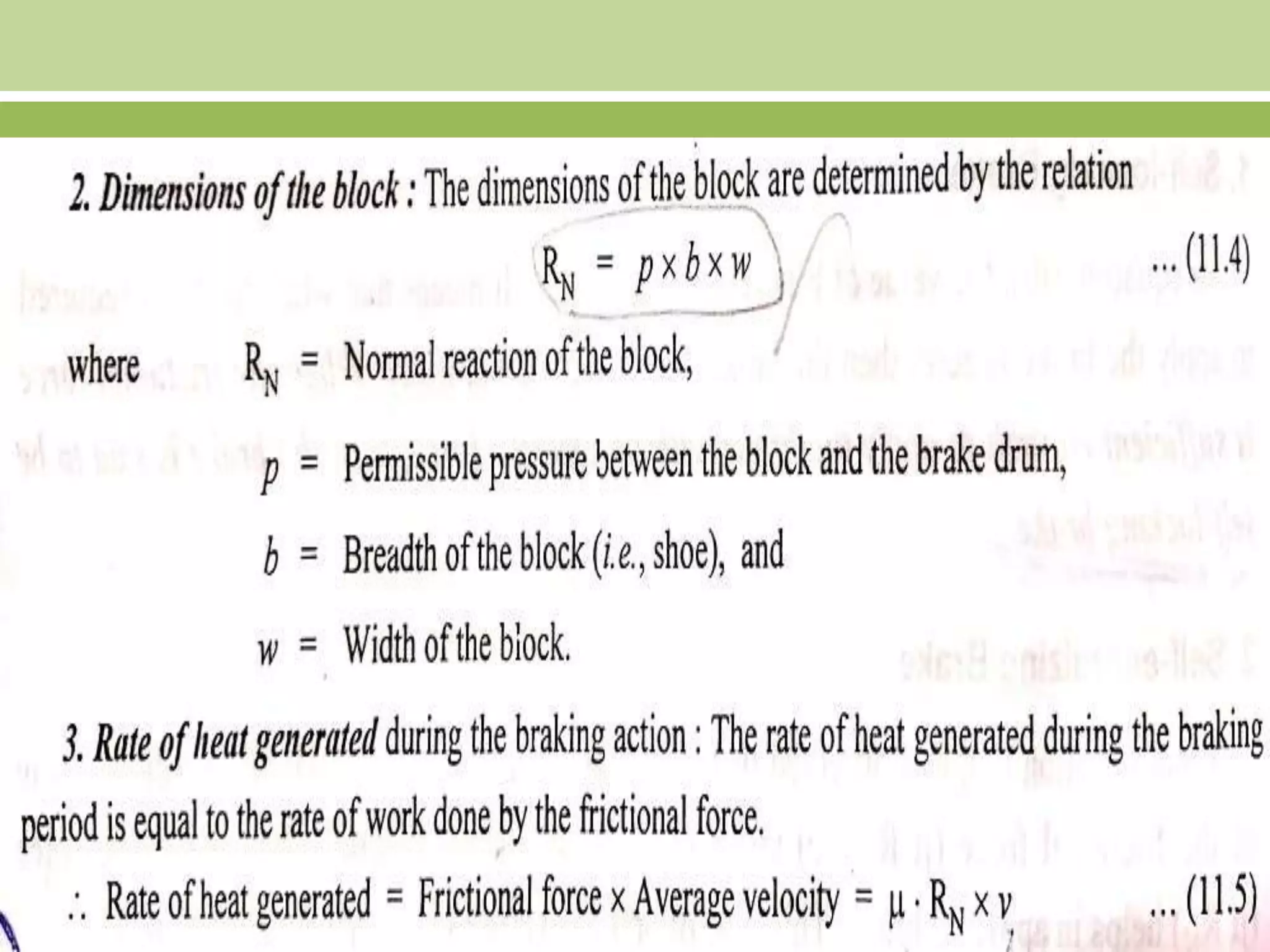 Design of block brakes | PPTX