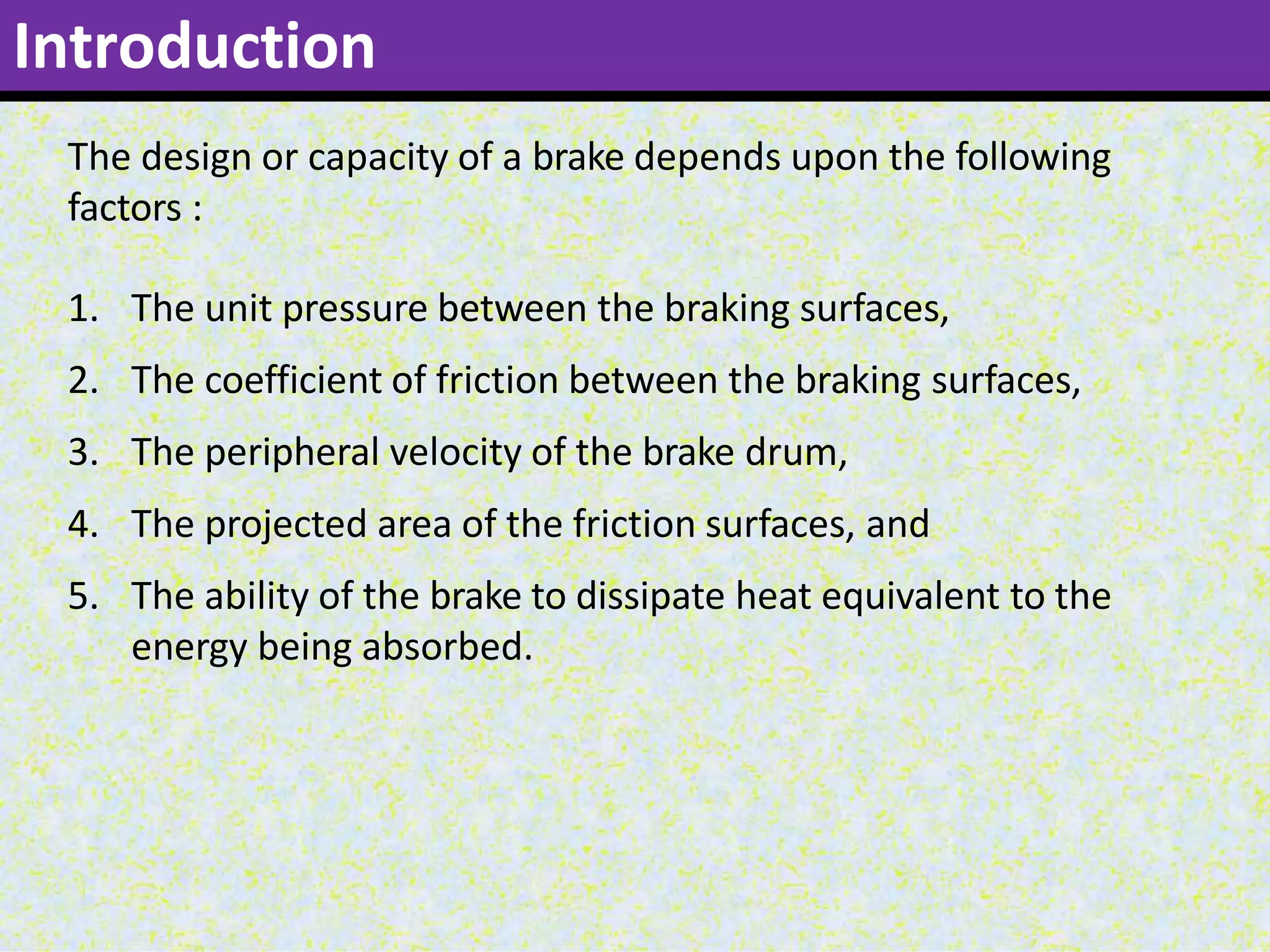 Design of block brakes | PPTX