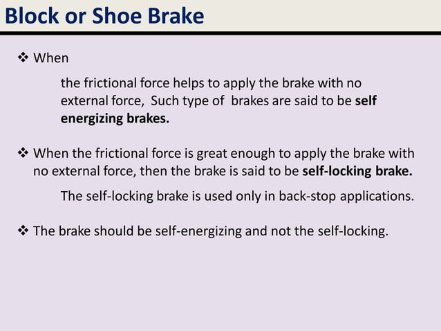 Design of block brakes | PPTX | Physics | Science