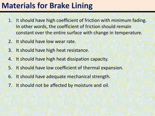 Design of block brakes | PPTX