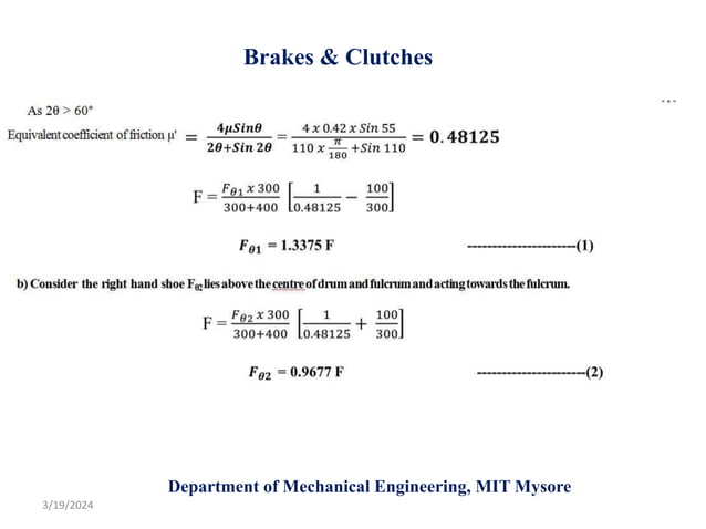 Design of Clutches and Brakes in Design of Machine Elements.pptx