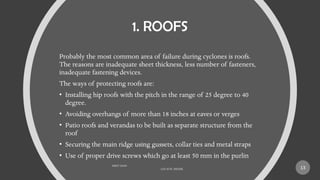 Design of buildings in cyclone prone areas | PDF