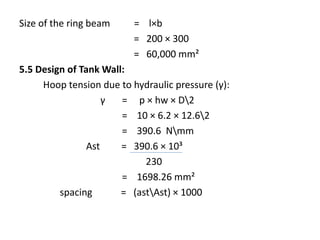 DESIGN OF CIRCULAR OVERHEAD WATER TANK.pptx
