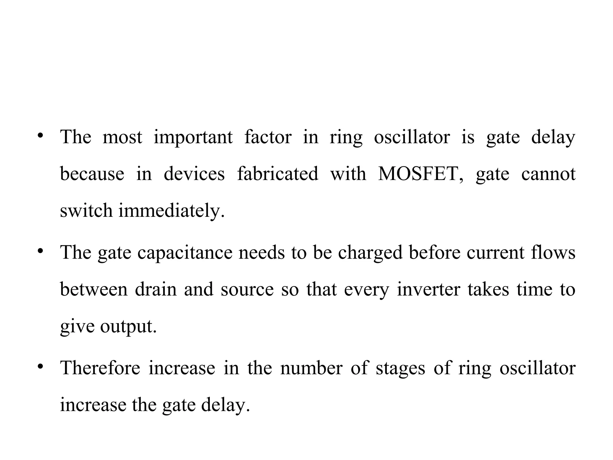 Design of cmos based ring oscillator | PPT
