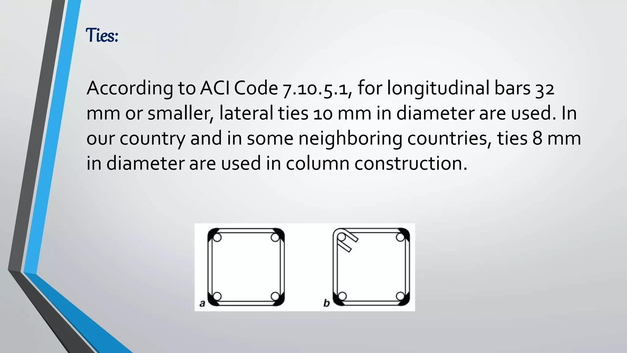 Design of column according ACI codes | PPTX