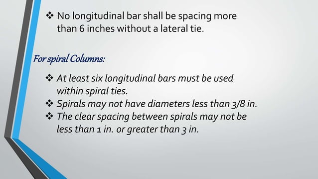 Design of column according ACI codes | PPTX