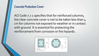 Design of column according ACI codes | PPTX
