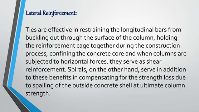 Design of column according ACI codes | PPTX