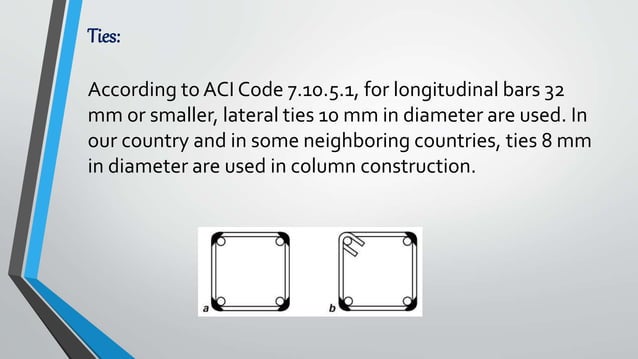 Design of column according ACI codes | PPTX