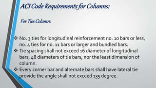 Design of column according ACI codes | PPT