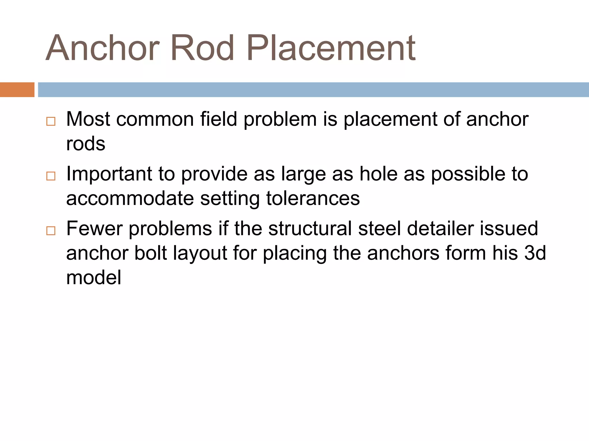 Design of column base plates anchor bolt | PPTX