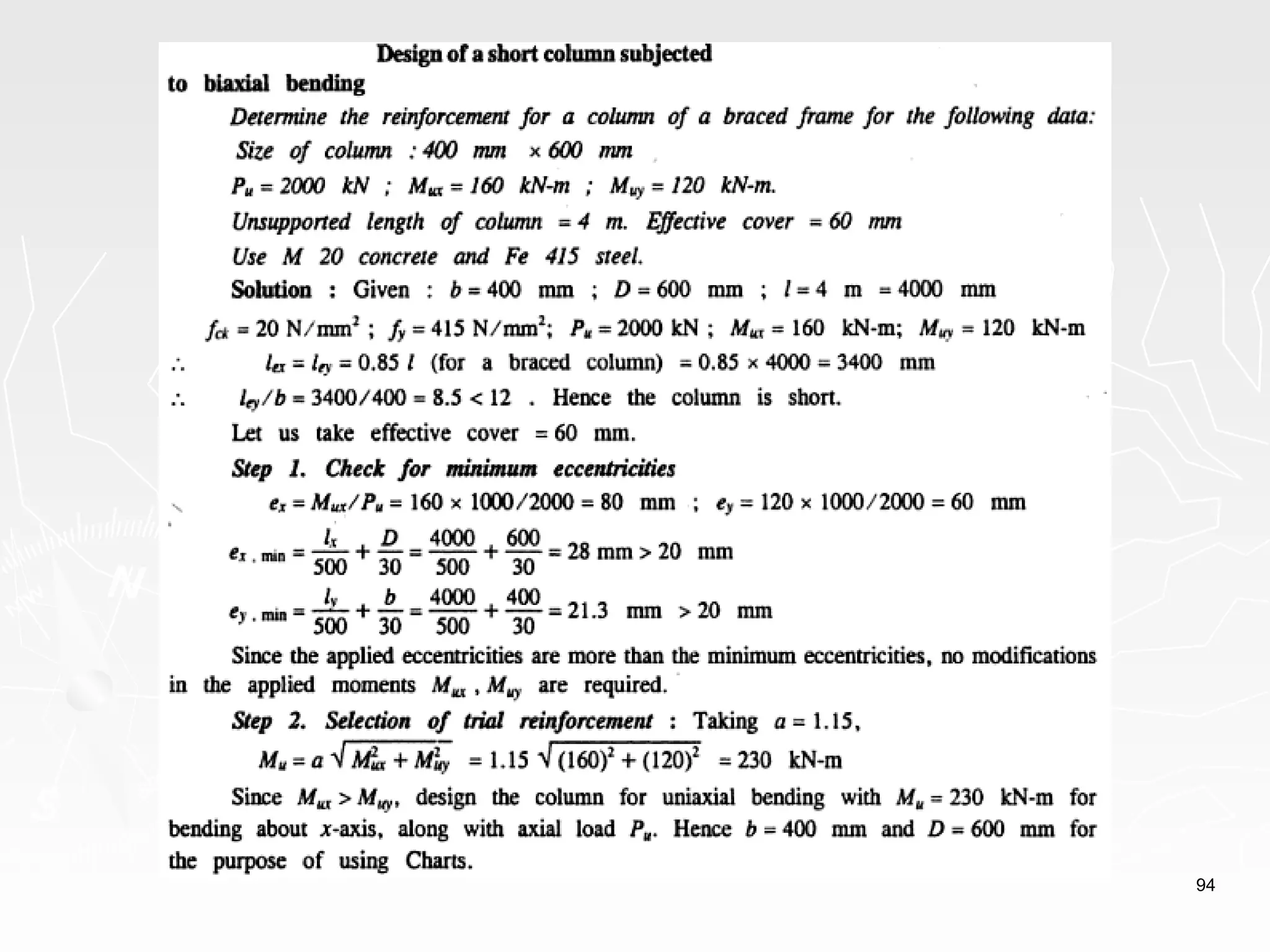 Design of columns as per IS 456-2000 | PPT