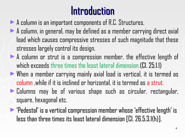 Design of columns as per IS 456-2000 | PPT