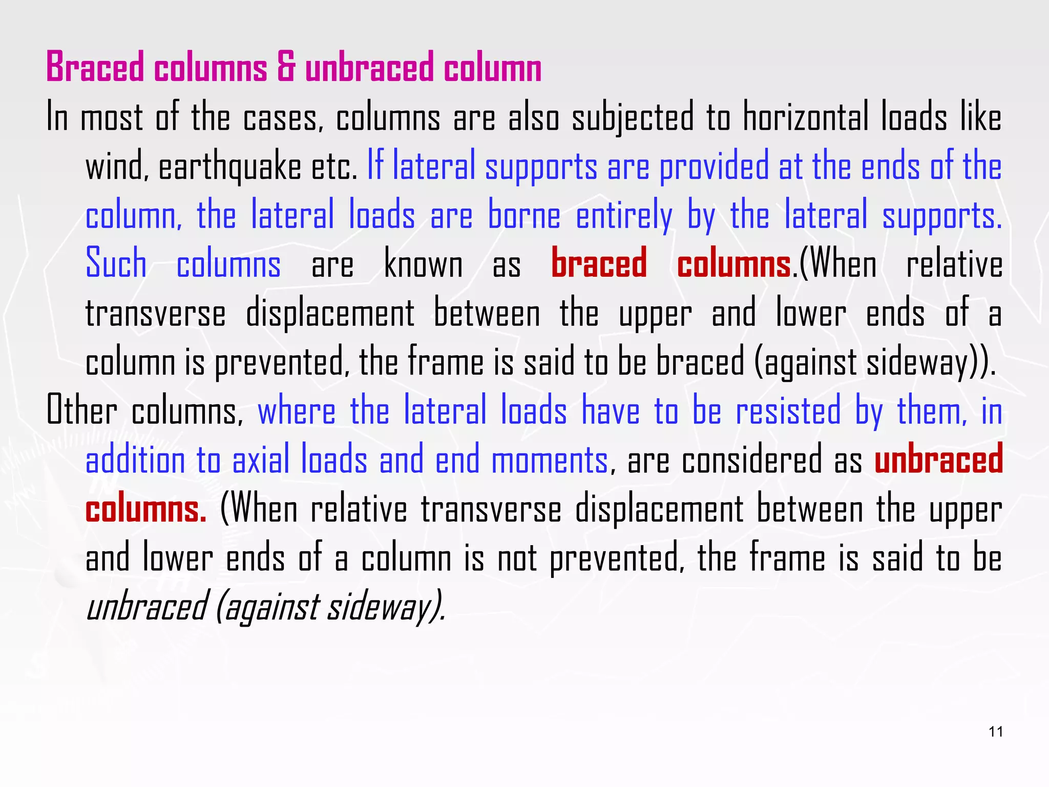 Design of columns axial load as per IS 456-2000 | PPT | Physics | Science