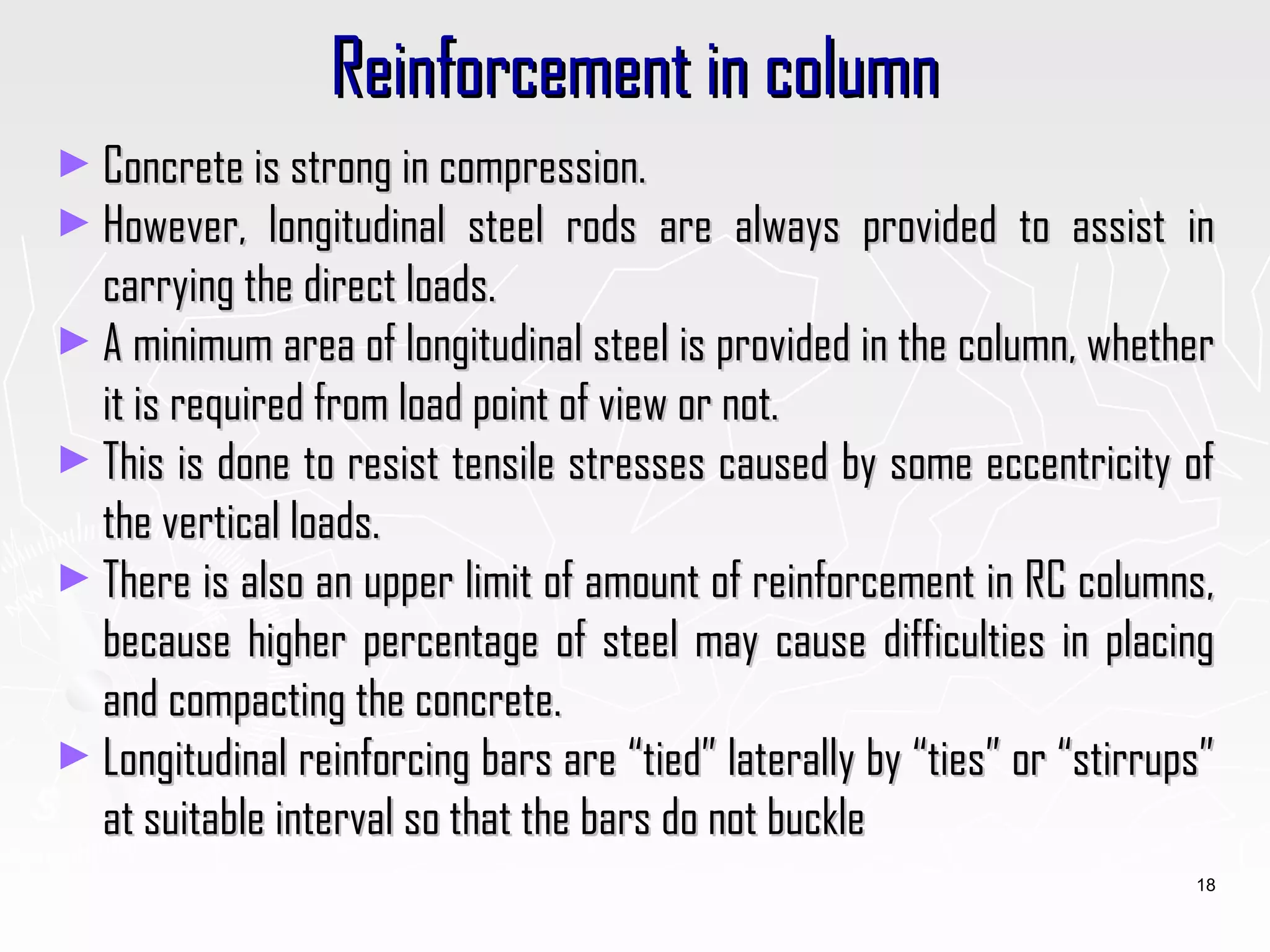 Design of columns axial load as per IS 456-2000 | PPT