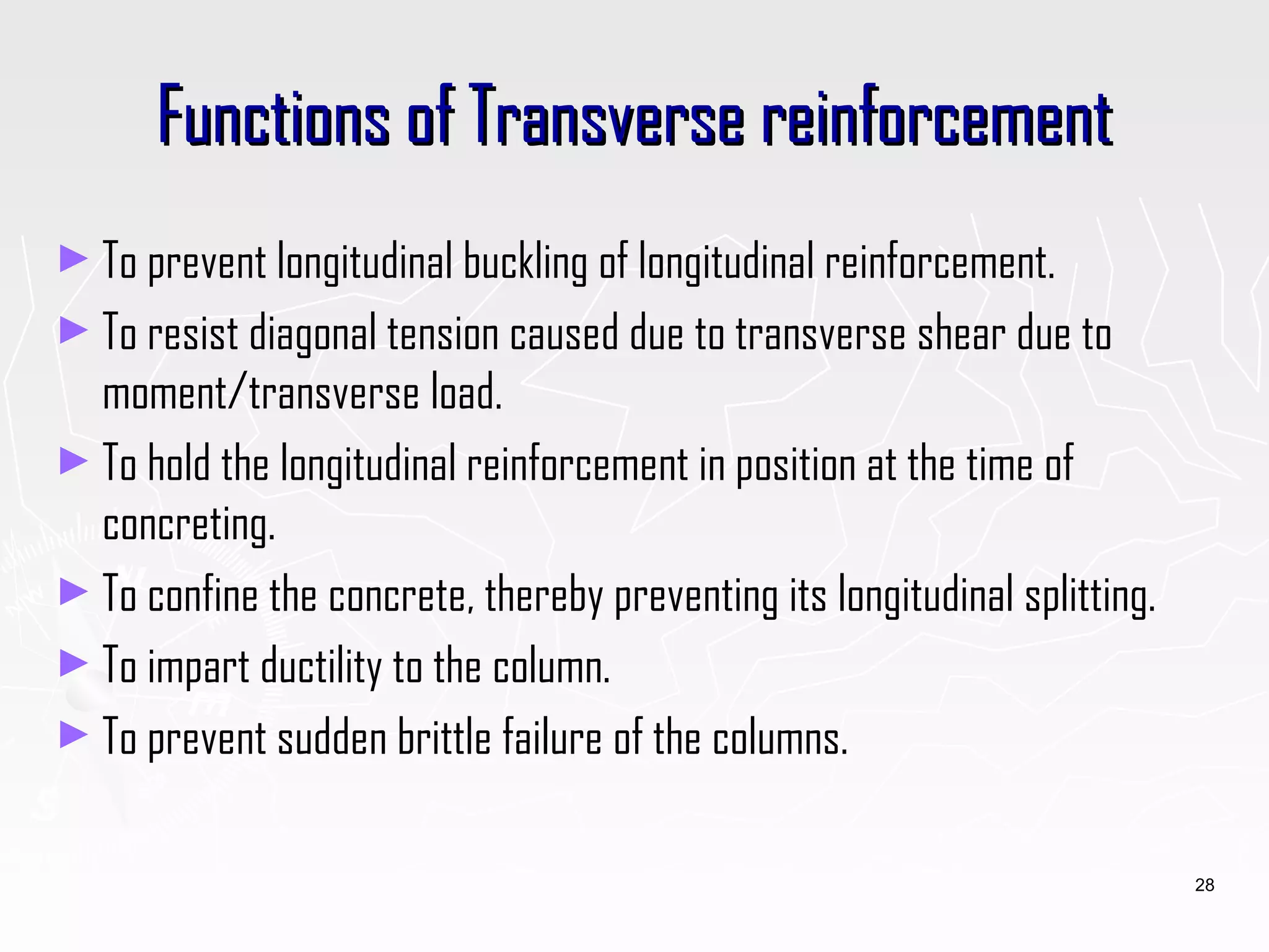 Design of columns axial load as per IS 456-2000 | PPT