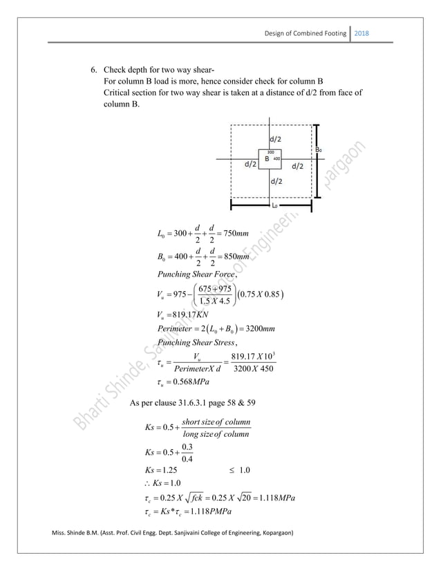 Design of combined footing ppt | PDF