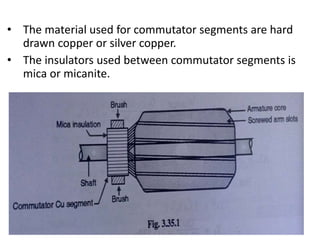 Design of commutator and brush | PPT