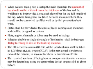 Design of compression members | PPTX