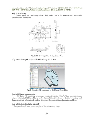 Design of computer aided process plan for a casing cover plate | PDF ...