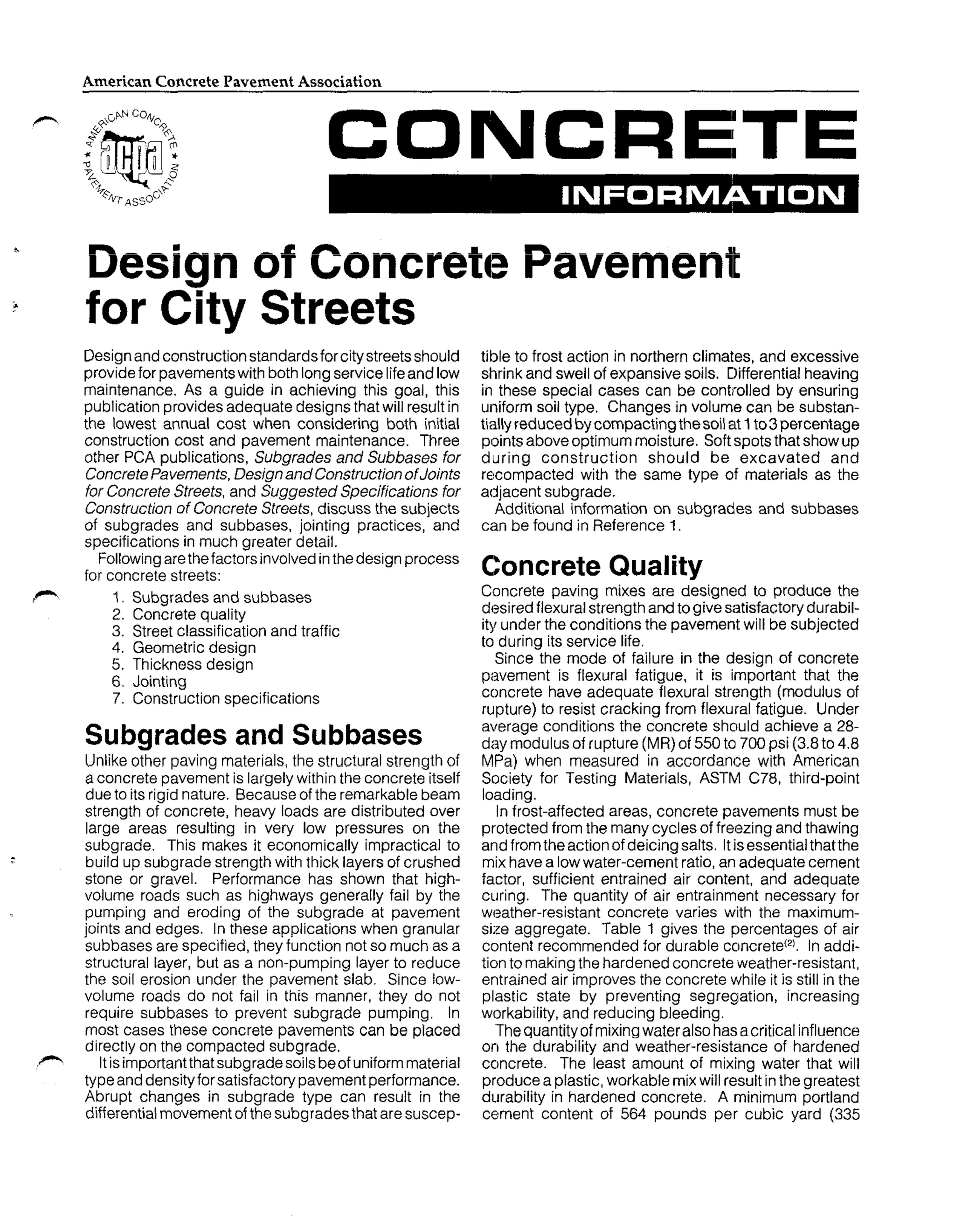 Design of concrete pavement | PDF | Civil Engineering Industry | Industries